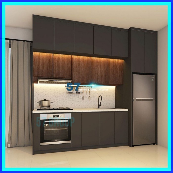 Jual Kitchen Set Minimalis Bahan Multiplek Serbaguna Free Desain dan ...