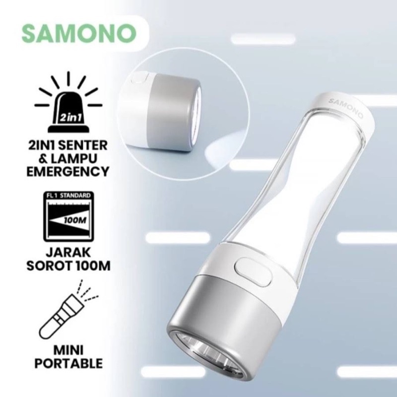 Jual Lampu Senter 2in1 Lampu Portable Emergency Darurat USB ...