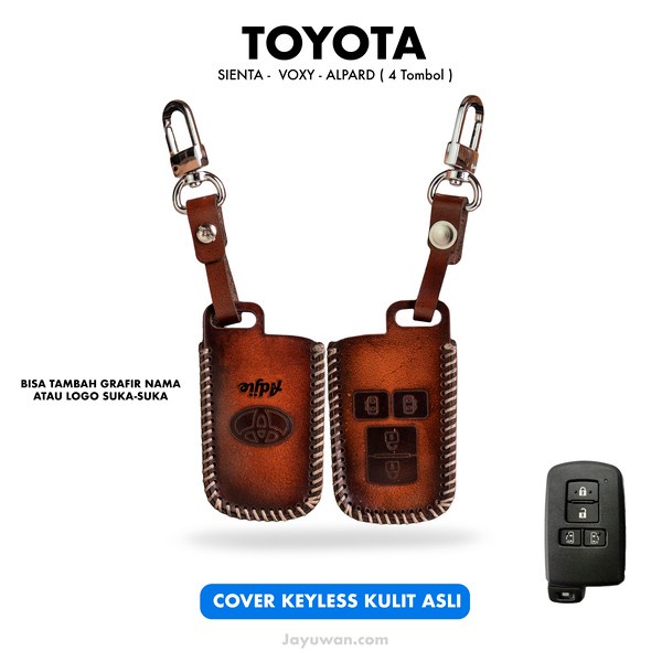 Jual Cover Keyless Leather Untuk Type Mobil Toyota SIENTA VOXY ALPHARD | Shopee Indonesia