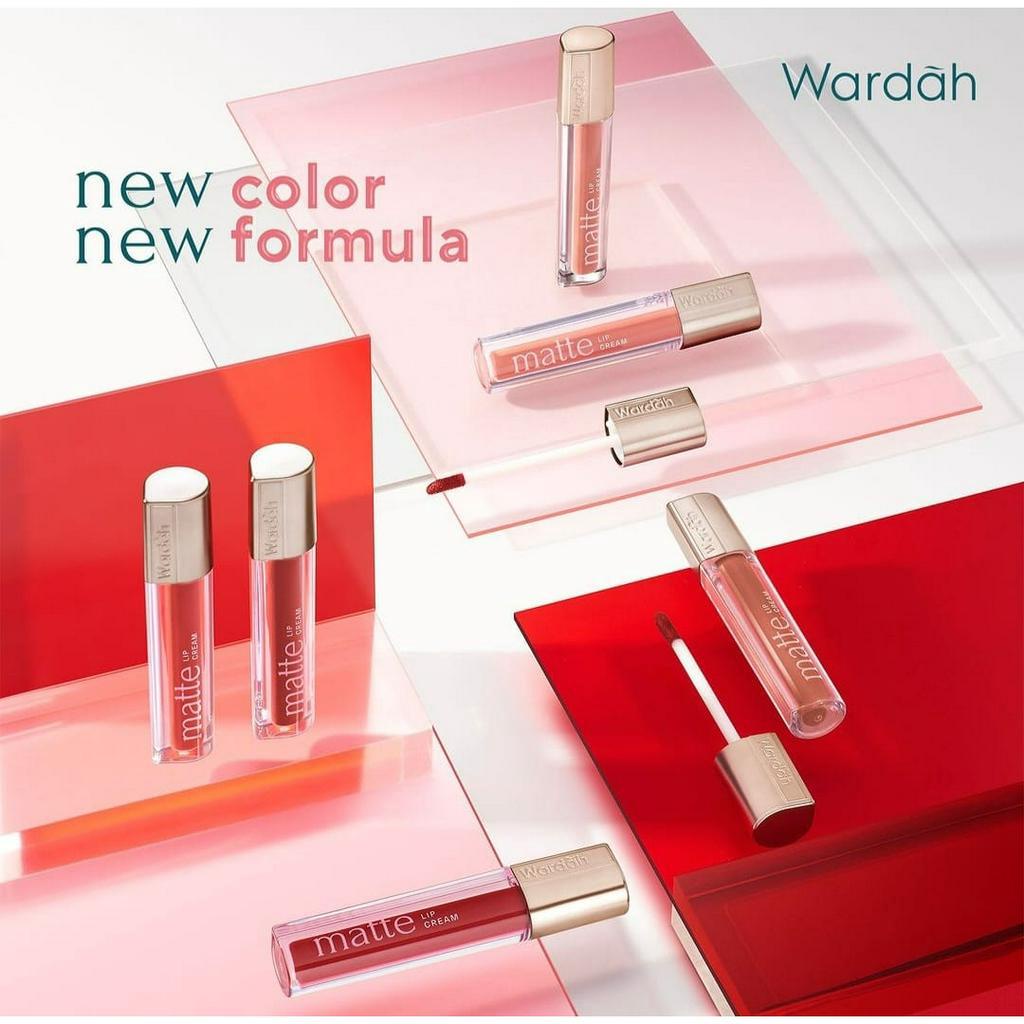 Jual NEW PACKAGING WARDAH NEW SHADES Exclusive Matte LIP CREAM NEW ...