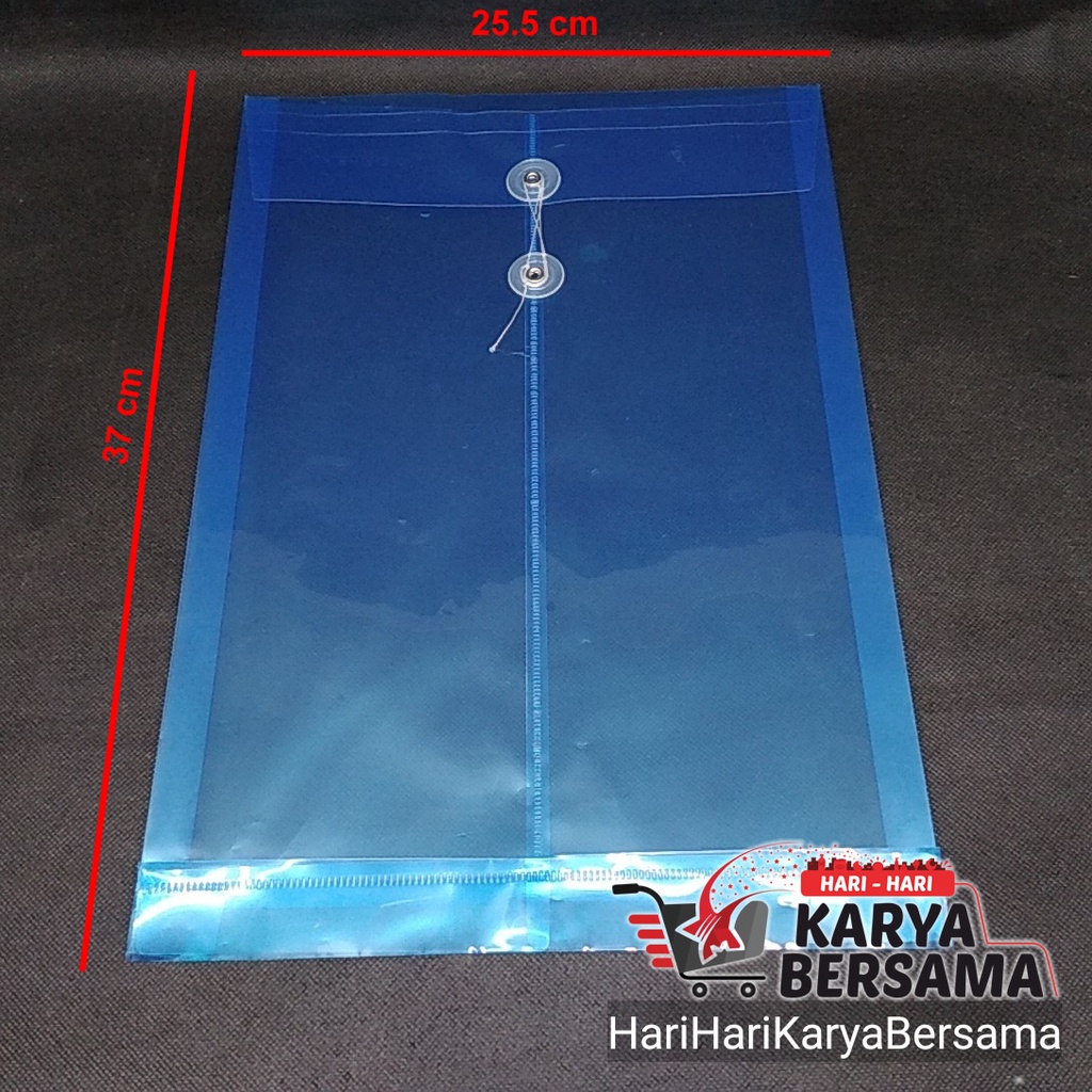 Jual MAP PLASTIK TRANSPARANT KANCING-TALI WARNA BIRU | Shopee Indonesia