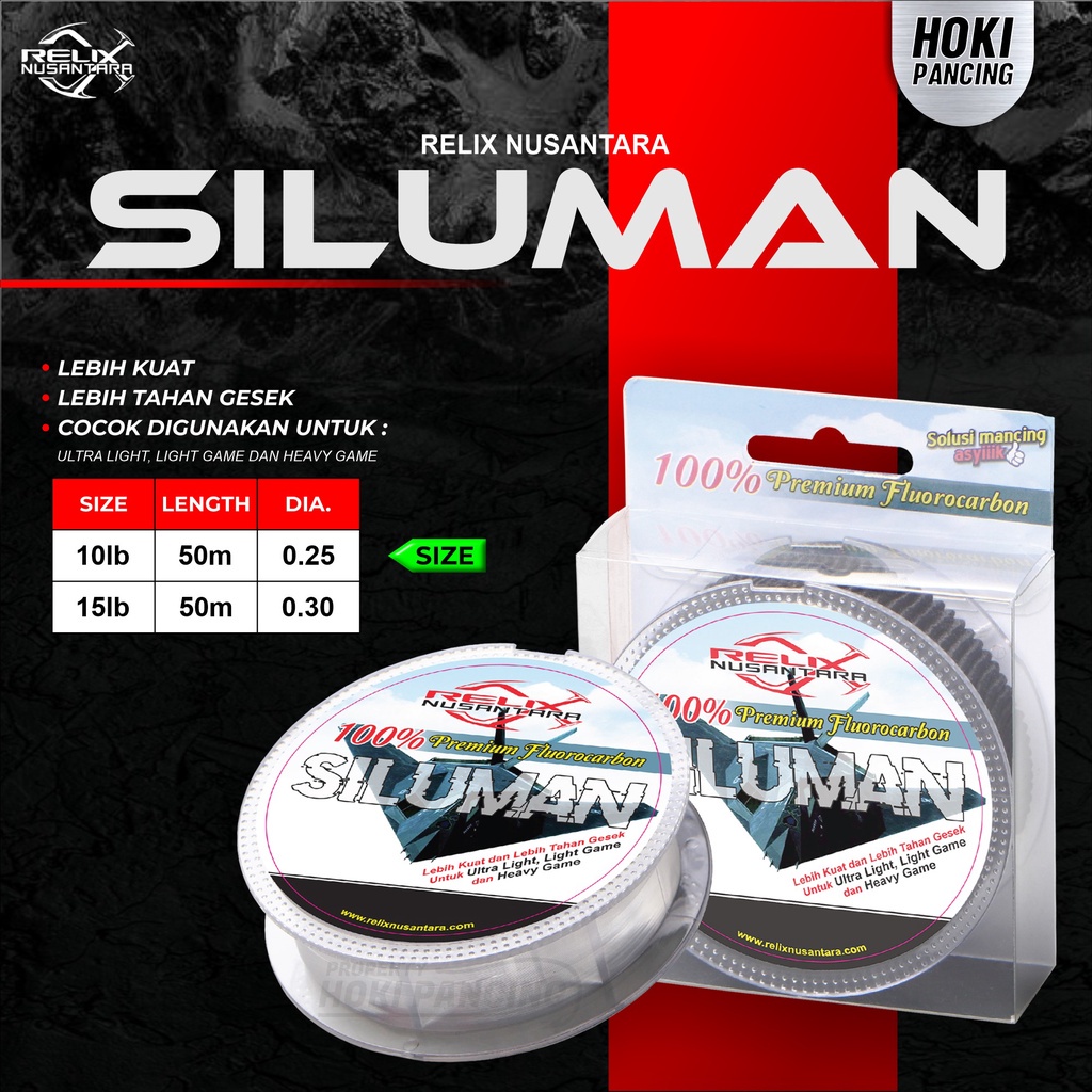 Jual SENAR LEADER SILUMAN | RELIX NUSANTARA | 100% PREMIUM FLUOROCARBON | SENAR PANCING | 30 ...