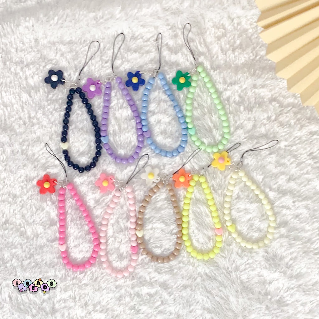 Jual I.Case_Store Beads Strap gantungan hp aesthetic Handphone Motif ...