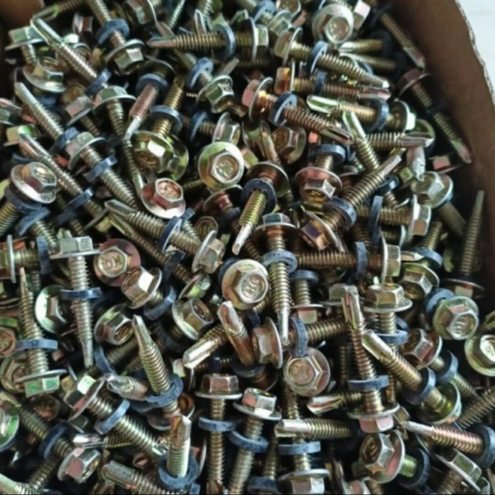 Jual Skrup Baja Ringan 12 x 30 Baut Roofing Rofing Sekrup 3cm 3 Cm ...