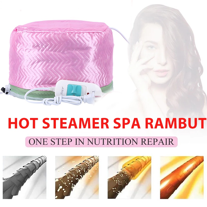 Jual Hot Steamer SPA Rambut Treatment Cap Treatment Heated Cap Hair ...