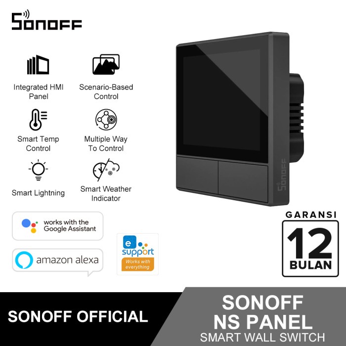 Jual SONOFF NSPanel Smart Light Switch Home Control HUB Touch Screen ...