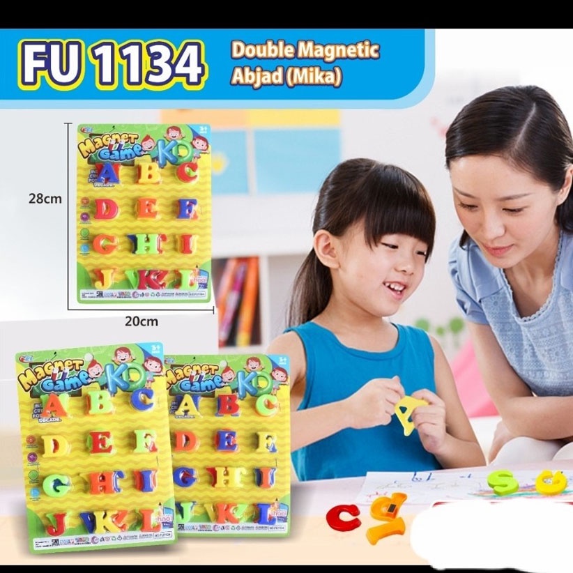 Jual MAINAN EDUKASI ANAK HURUF ABJAD ALPHABETS MAGNETIC RKC - TEMPELAN ...