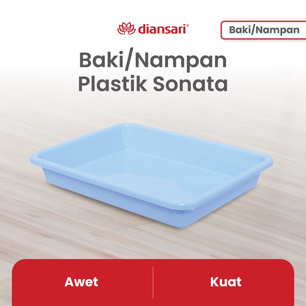Jual Baki Besar /Nampan Besar Plastik Serbaguna Sonata (51 x 36 x 6) cm ...