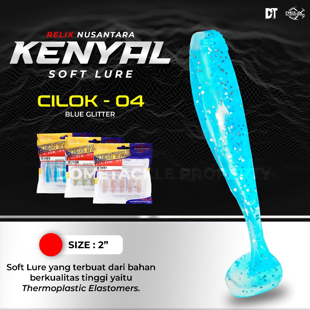 Jual RELIX NUSANTARA KENYAL CILOK 2 2.5 | SOFTLURE UMPAN PANCING SOFT ...
