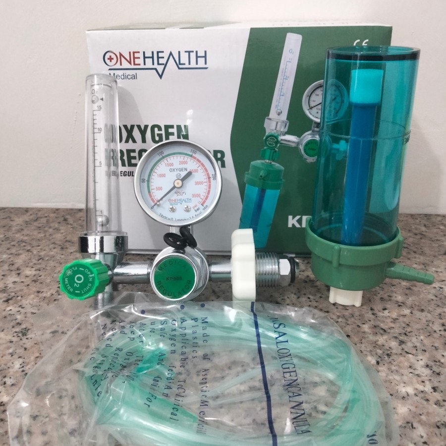 Jual Regulator Oxigen Oxygen OneHealth KP905 Tabung Alat Pernapasan ...