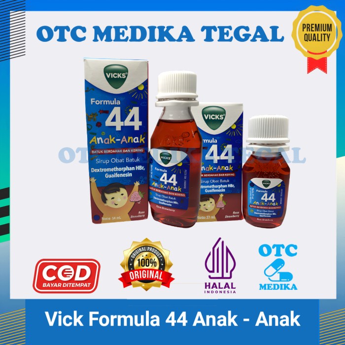 Jual Vick formula 44 anak, obat batuk untuk anak - anak | Shopee Indonesia