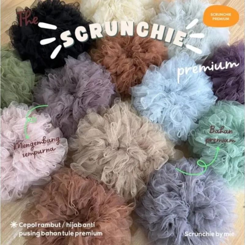 Jual Cipol Anti pusing Cepol Tile/Scrunchie Tile ikat rambut viral ...