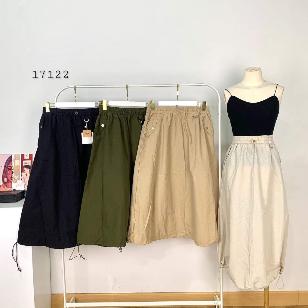 Jual ROK PARASUT SERUT MODEL A TWIN POCKET SFIVE ACC KANCING FULL KARET ...