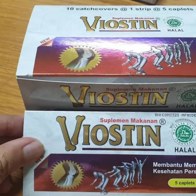 Jual Viostin DS Vitamin Sendi Strip '5 Kaplet PRODUK BPOM-ORIGINAL ...