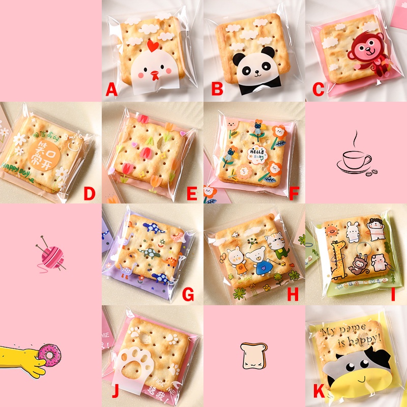 Jual PART-13 Plastik Cookies 7x7cm 100pc Plastik pembungkus aksesoris ...