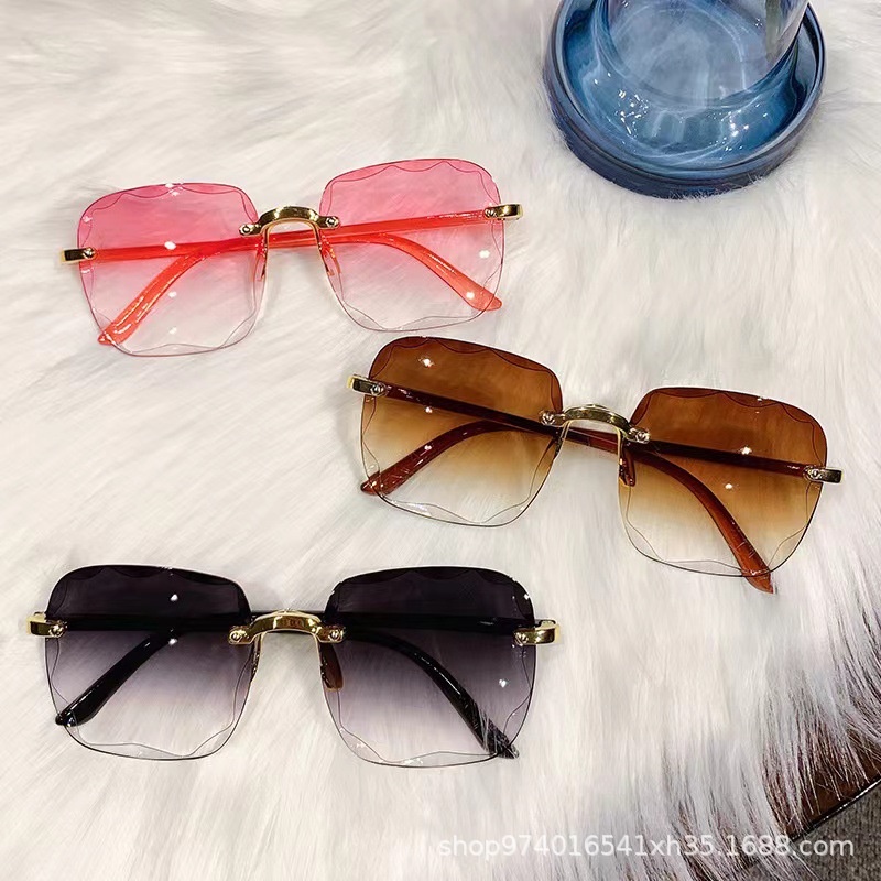 Jual BIMA Kacamata Hitam Wanita Fashion Gaya Tanpa Bingkai Frameles ...