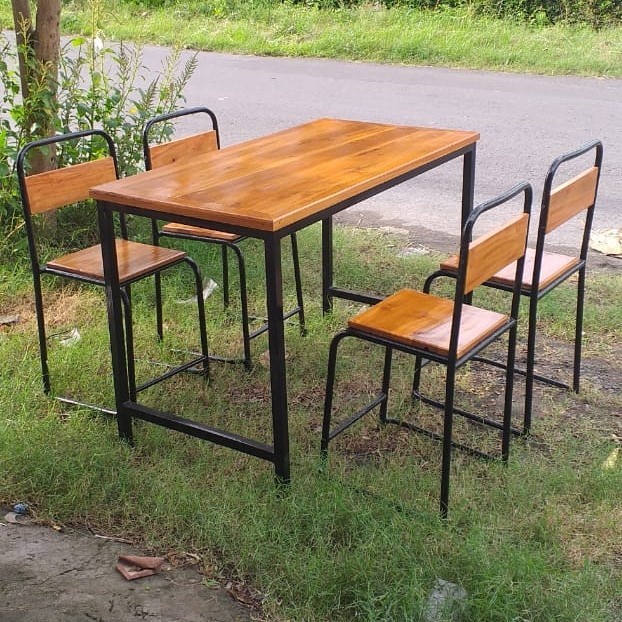 Jual Meja Kursi Makan Kedai Cafe Warkop Minimalis Murah | Shopee Indonesia