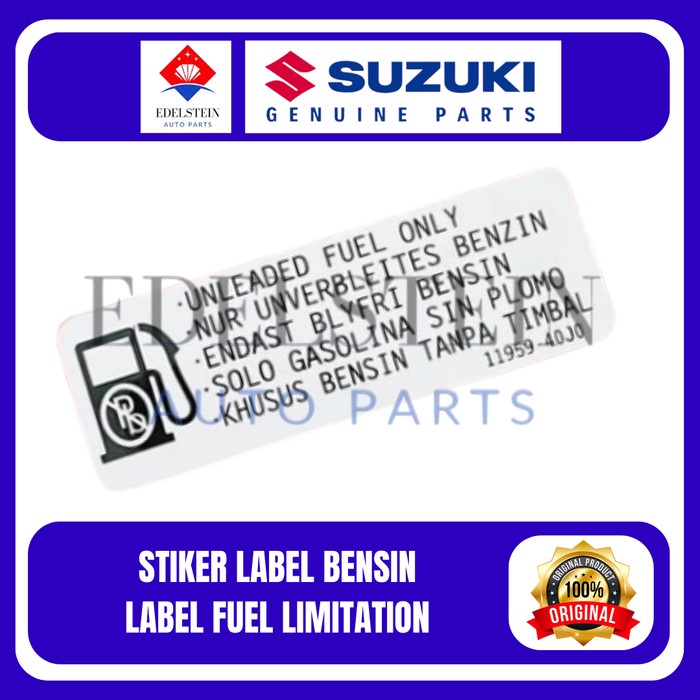 Jual Stiker Label Bensin Label Fuel Limitation | Shopee Indonesia