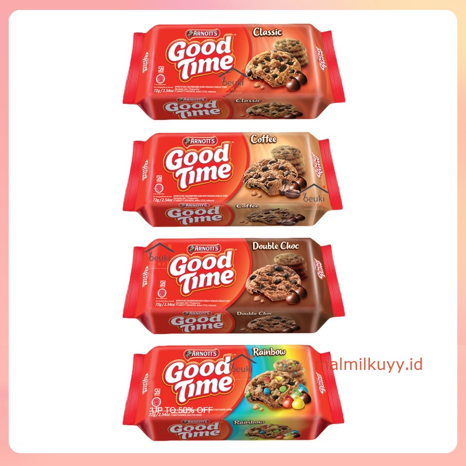 Jual Good Time Biskuit Cokelat Taburan Chocochip Berbagai Varian Pilih ...