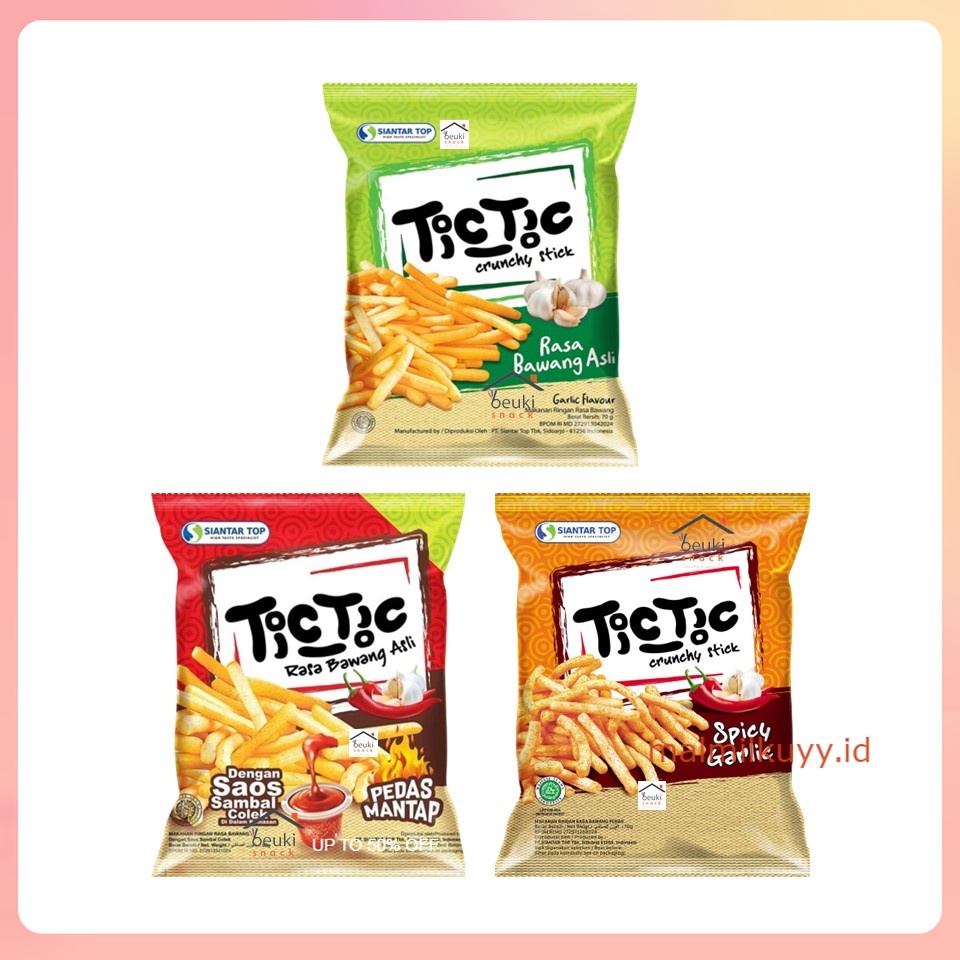 Jual Tic Tic Crunchy Stick Rasa Bawang Asli Berbagai Varian Pilih Rasa ...