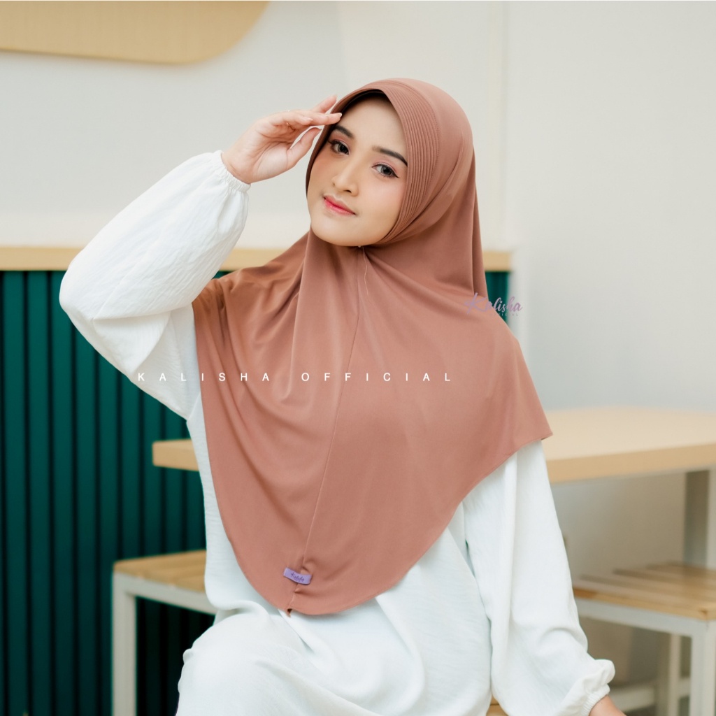 Jual Hijab Bergo Latifa Instan Penguin Menutup Dada Jilbab Instan Size L Jersey Premium By ...