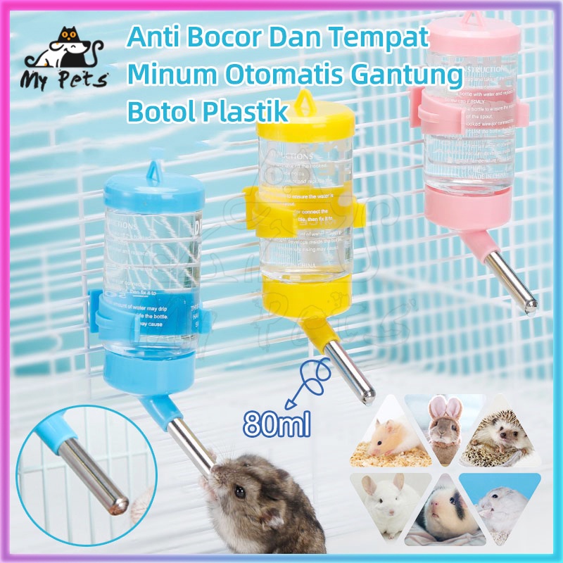 Jual Botol Minum dot 80ml Kucing Kelinci Tempat Minum otomatis Botol ...