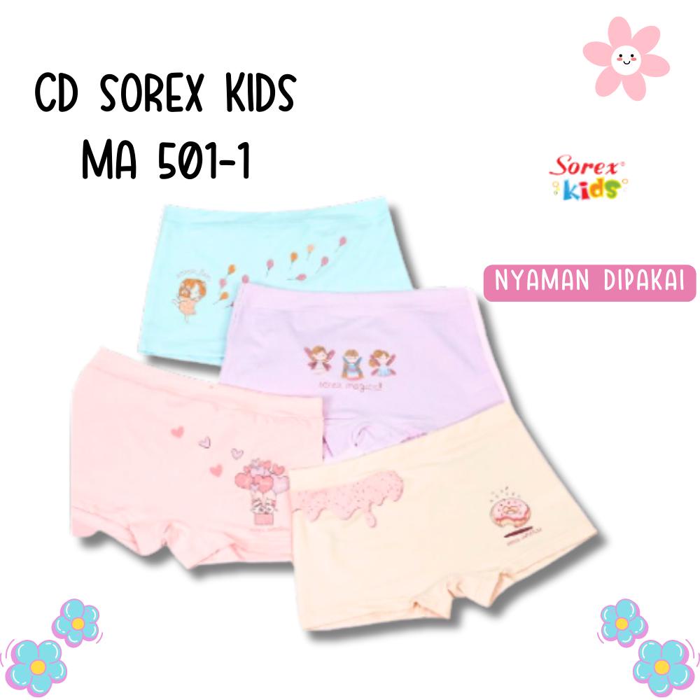 Jual ISI 3 / CD Anak Perempuan SOREX KIDS 501 model BOXER Polos Warna | Shopee Indonesia
