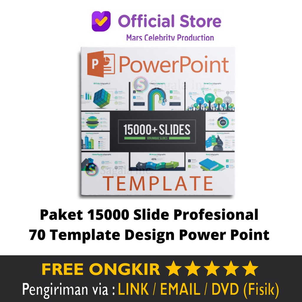 Jual Paket 15000 Slide Profesional 70 Template Desain Design Power Point PPT Powerpoint Vol 1 ...