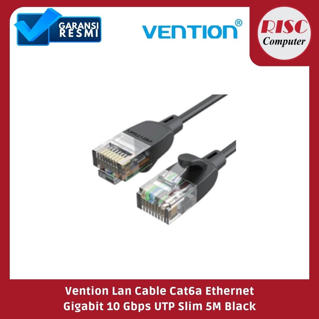Jual Vention Kabel UTP 5m CAT6 Slim LAN Cable Cat6 Ethernet 10gbps ...