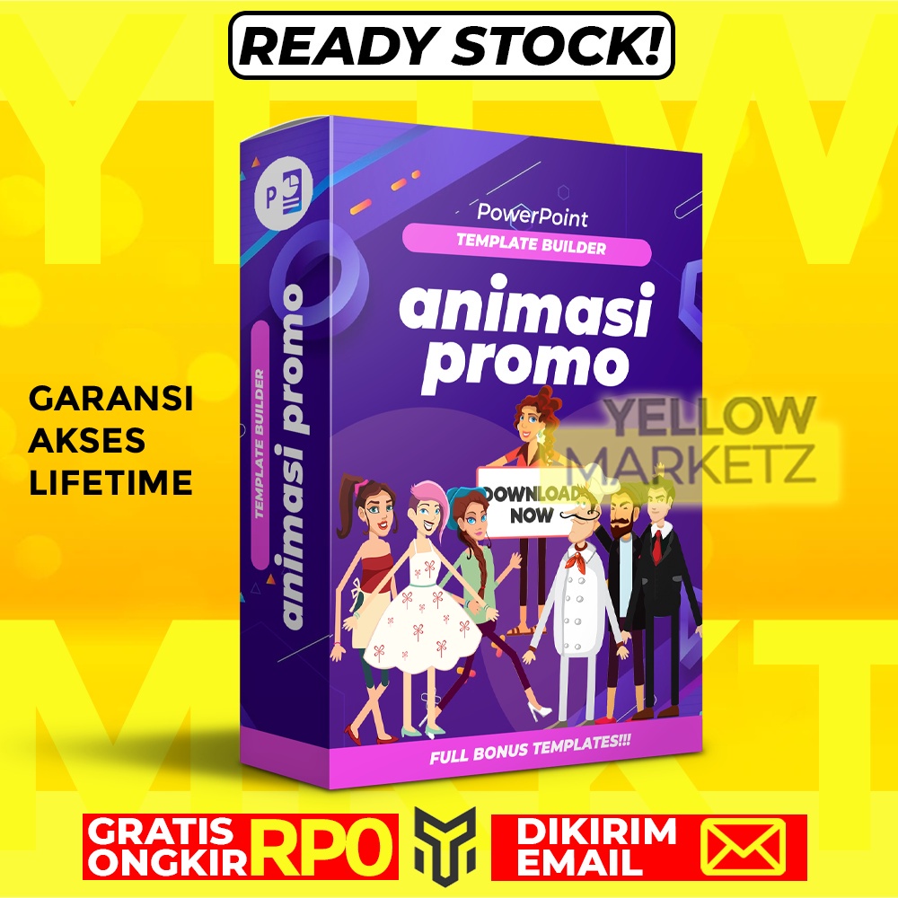 Jual ANIMASI PROMO BUILDER TEMPLATE PPT - Buat Video Promosi Animasi dengan Cepat Pakai ...