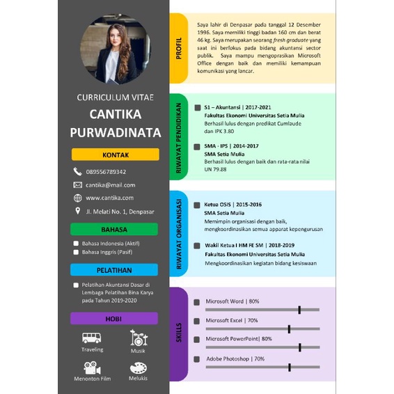 Jual 11 CV word template elegant - Jidan Shoppu | Shopee Indonesia