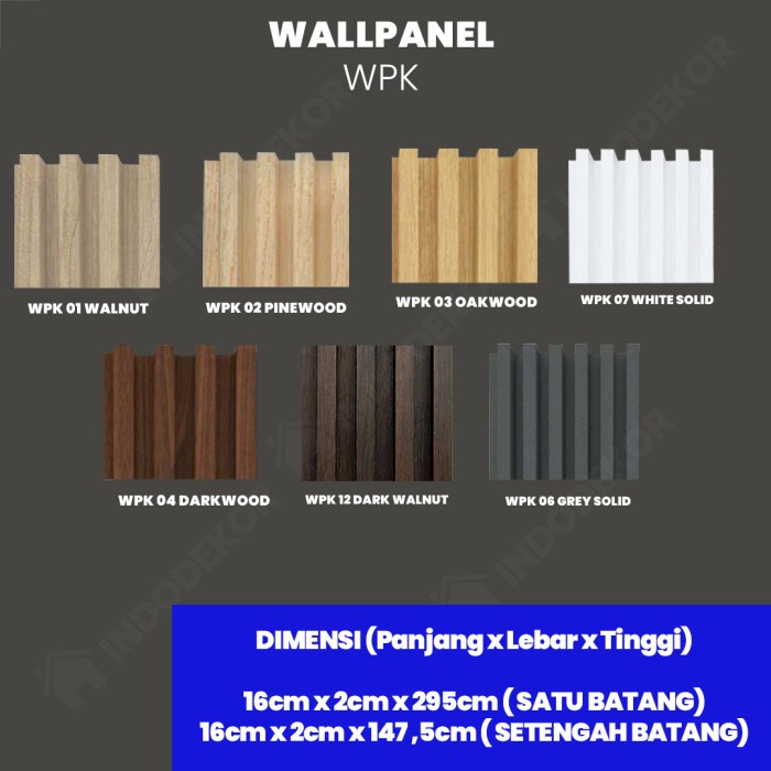 Jual TERBARU Wood Panel WPC / Wall Panel PVC / Panel Dinding Kayu ...