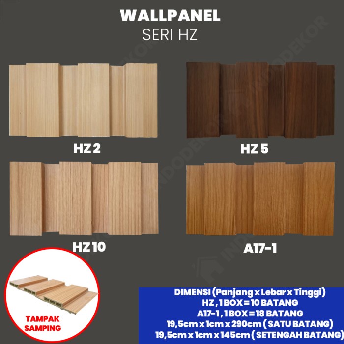 Jual TERBARU Wood Panel WPC / Wall Panel PVC / Panel Dinding Kayu ...