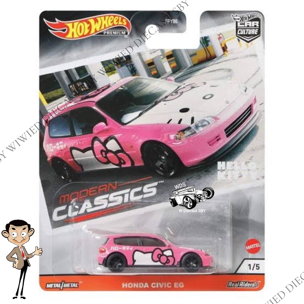 Jual Hot Wheels Premium Civic EG Hello Kitty Pink Modern Classic ...