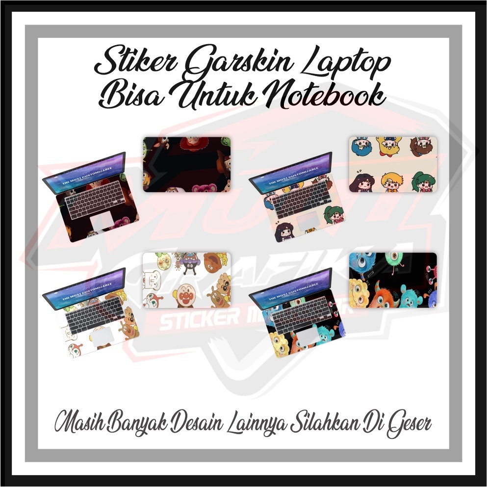 Jual Multi Stiker Garskin Laptop gambar kartun lucu Skin Laptop Laptop ...