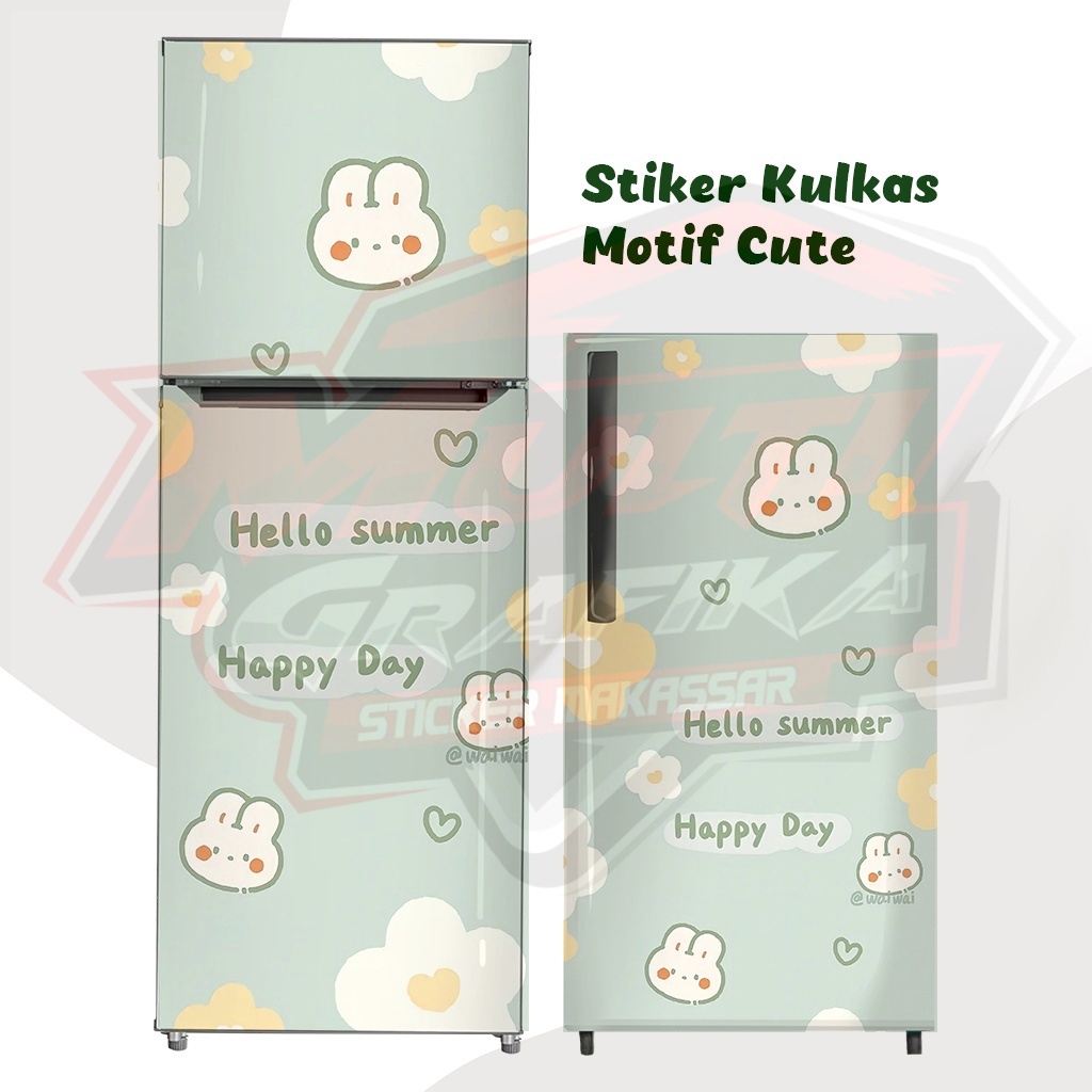 Jual STICKER KULKAS PINTU - STIKER KULKAS PINTU MOTIF BONEKA BUAH LUCU ...