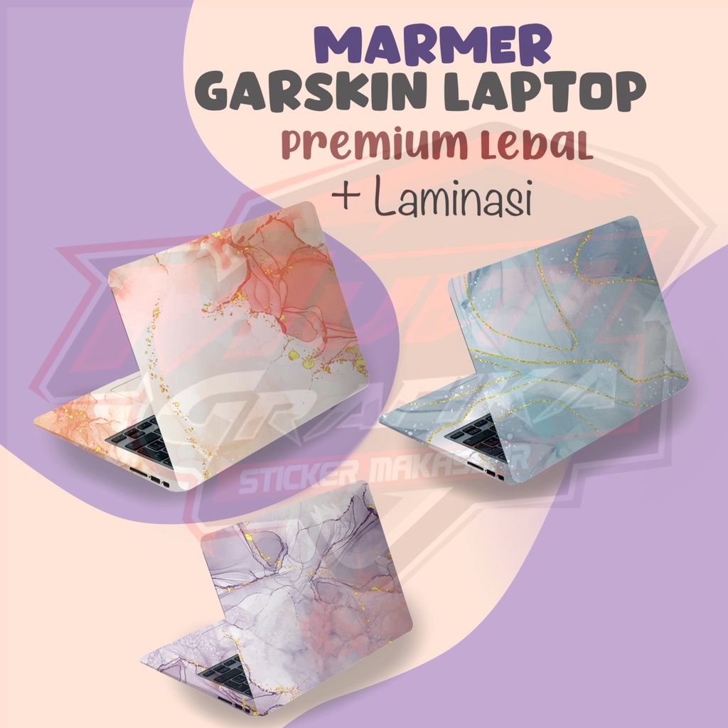 Jual Multi Stiker Laptop Motif Marmer Cover Protector Notebook Skin ...