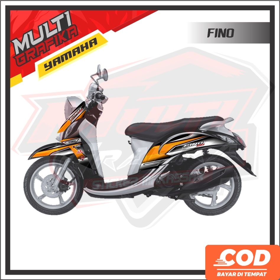 Jual Stiker Striping Dekal Motor YAMAHA FINO 125 Series A, Decal Custom ...