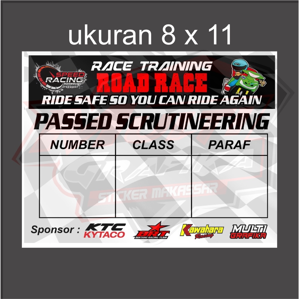 Jual stiker ROAD RACE sticker DRAG motor Multi Stiker | Shopee Indonesia