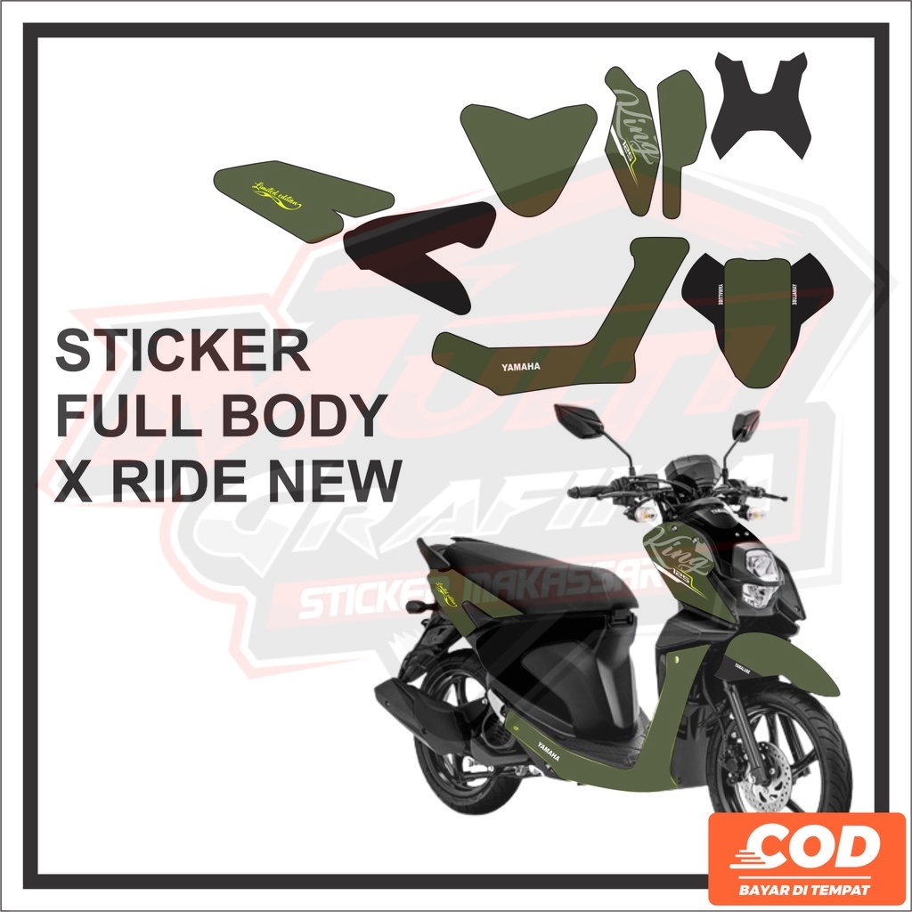 Jual Stiker X ride Decal Motor Yamaha Xride FullBody Sticker X-ride 125 ...