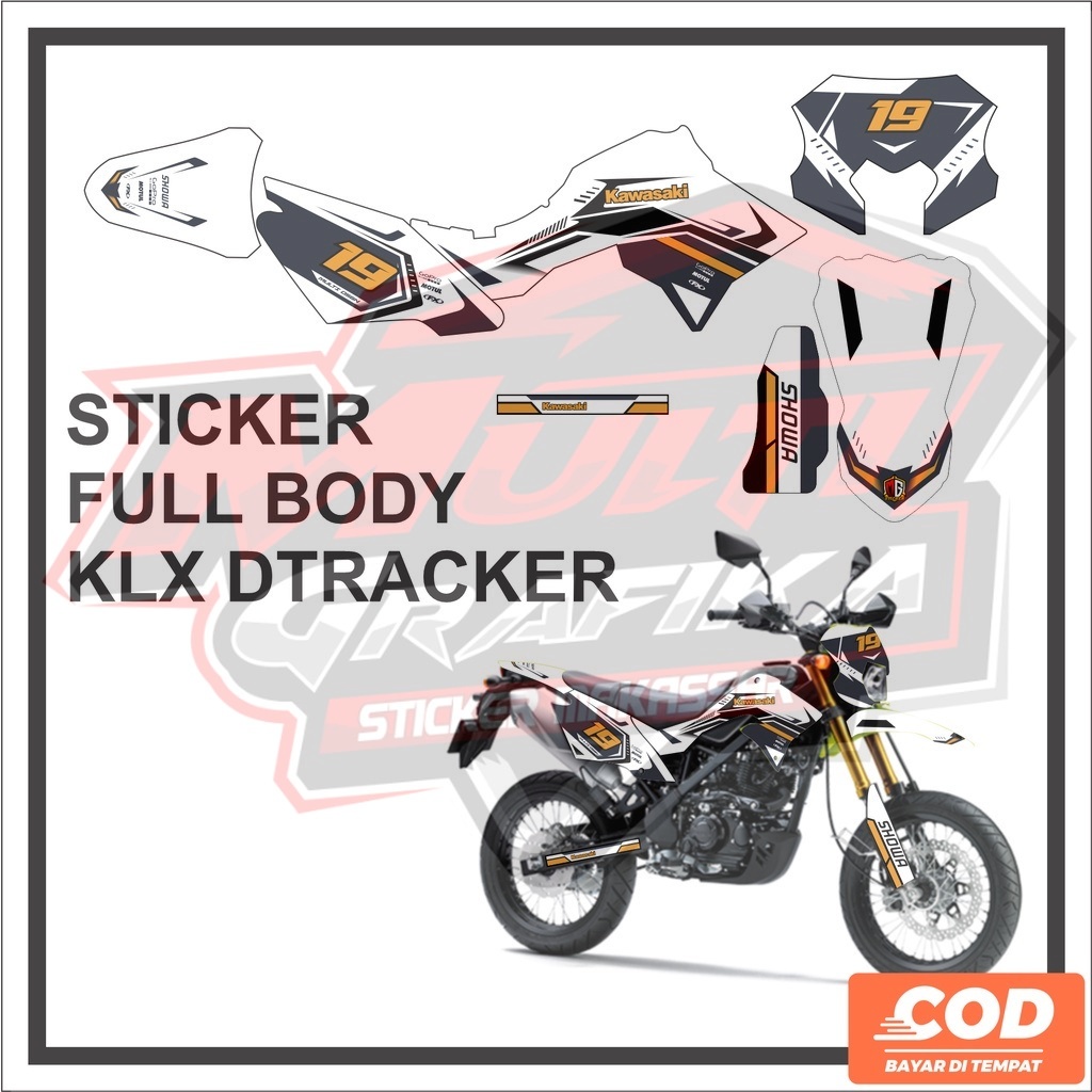 Jual Stiker DEcal Motor KLX DTRACKER Full Body Sticker Kawasaki D ...