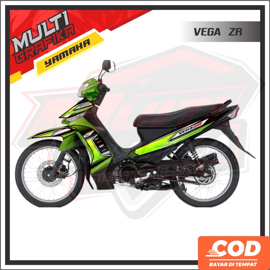Jual Stiker Striping Dekal Motor YAMAHA VEGA ZR Series A, Decal Custom ...