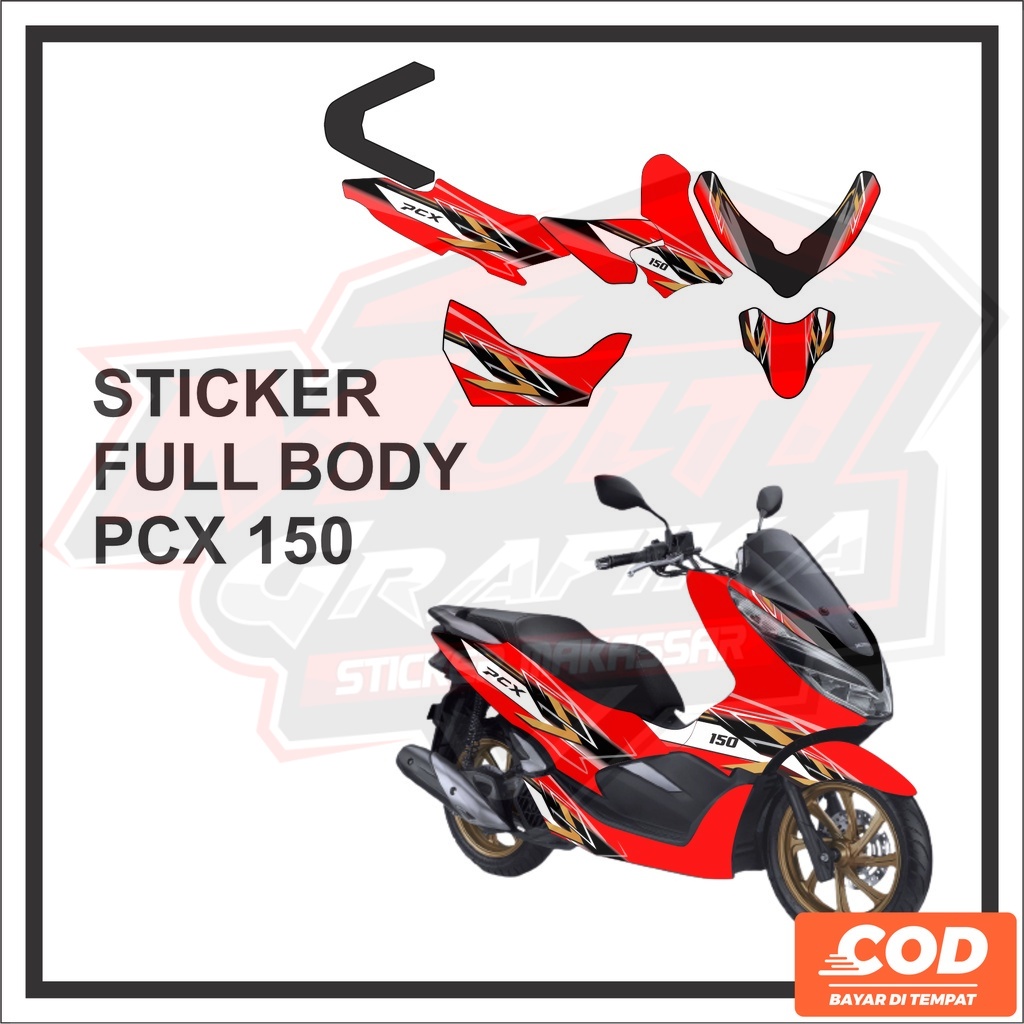 Jual Stiker Striping PCX 150 Decal Sticker Variasi Setiker Stripping ...