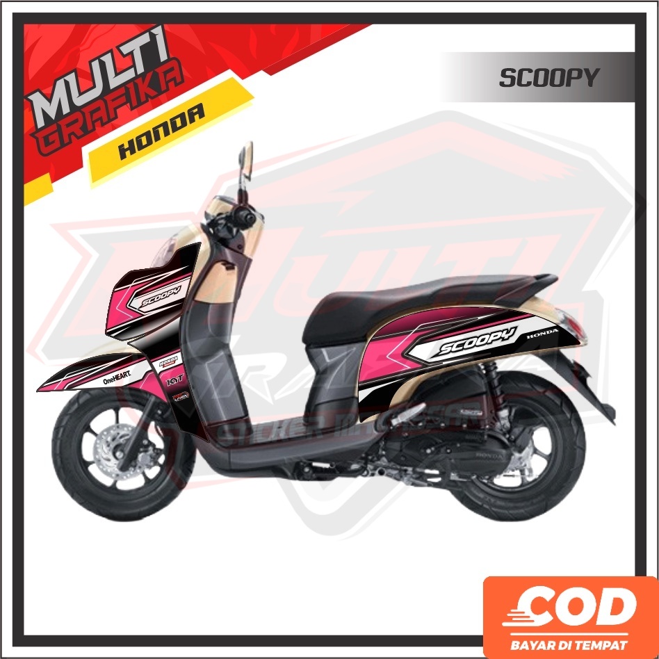 Jual Stiker SCOOPY F1 Sticker Stripping Motor scopy Prestige Stylish ...