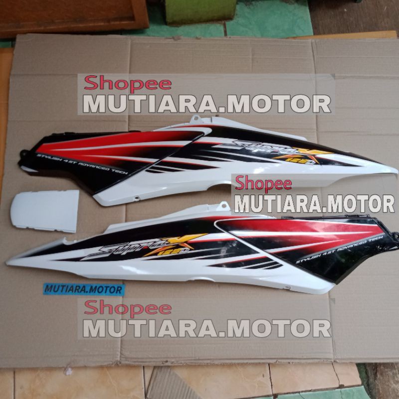 Jual Cover Body Supra X 125 Lama 2005 2006 2007 plus striping dan ...