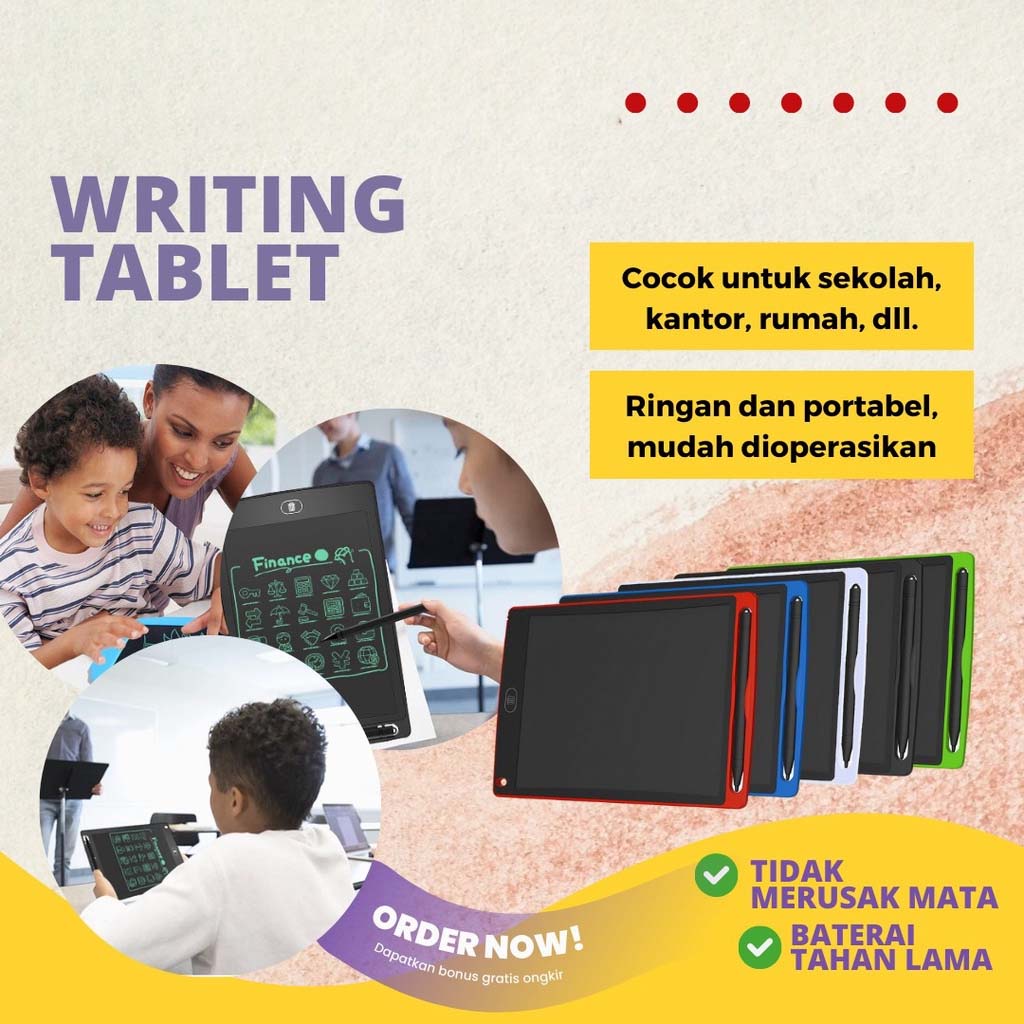 Jual Papan tulis Tab untuk Anak Kecil Dewasa Menggambar Belajar Menulis ...