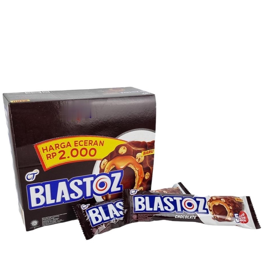 Jual Blastoz Wafer Roll BOX Netto 12 pcs x 24 gr ORIGINAL | Shopee ...