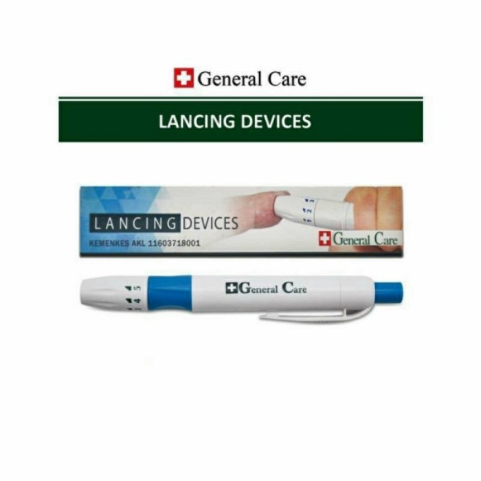 Jual Pen Lancing Device GENERAL CARE SINOCARE Autoclick Alat Ambil ...