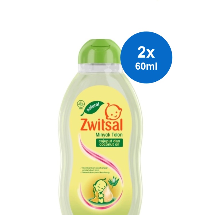 Jual Zwitsal Baby Natural Minyak Telon 2 x 60 ml | Shopee Indonesia