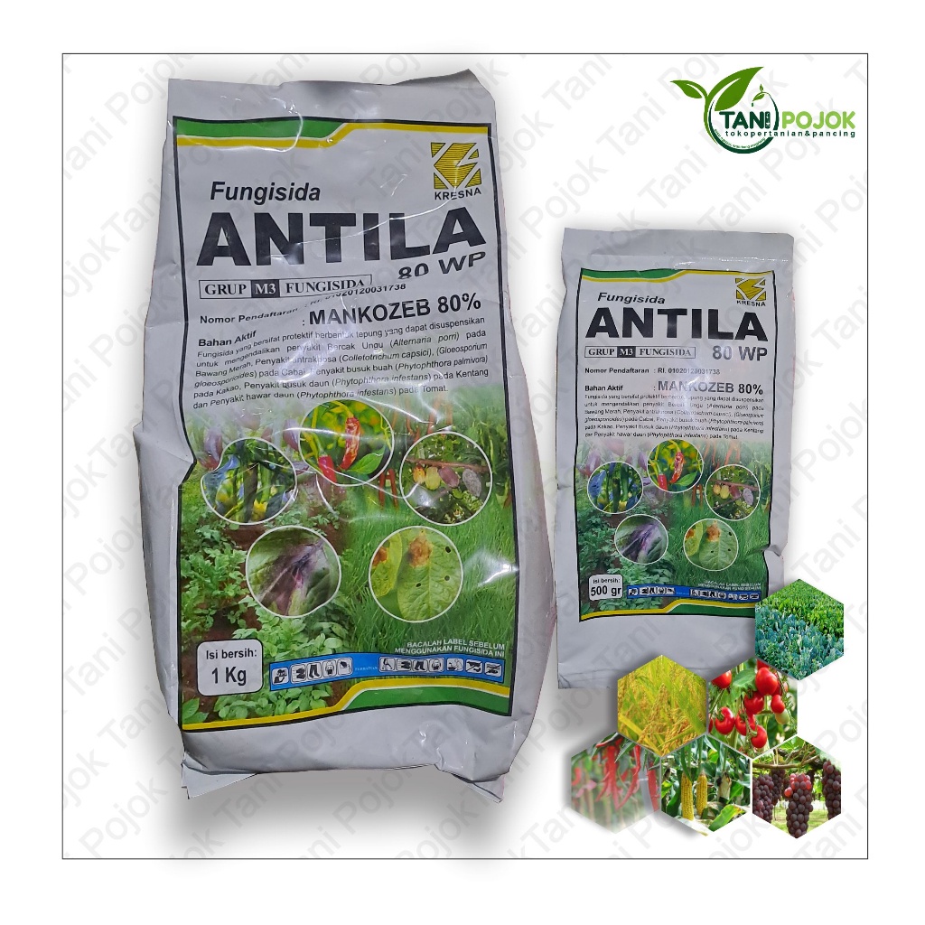 Jual FUNGISIDA ANTILA 80 WP 500 gram OBAT JAMUR TANAMAN | Shopee Indonesia